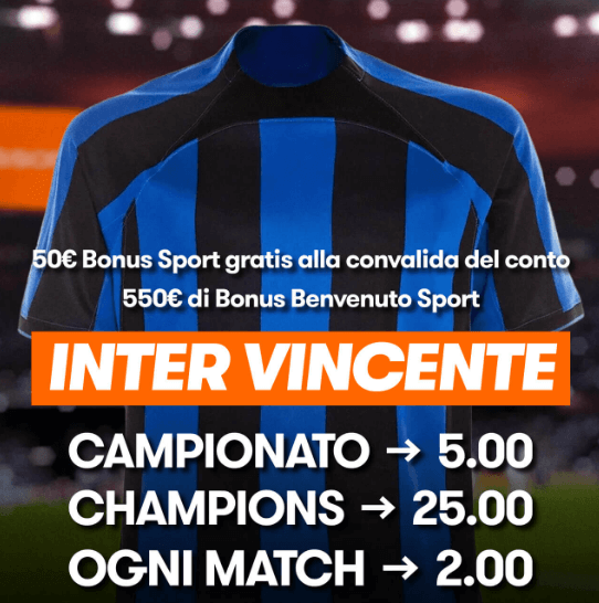 Quote maggiorate di tutti i bookmakers per oggi